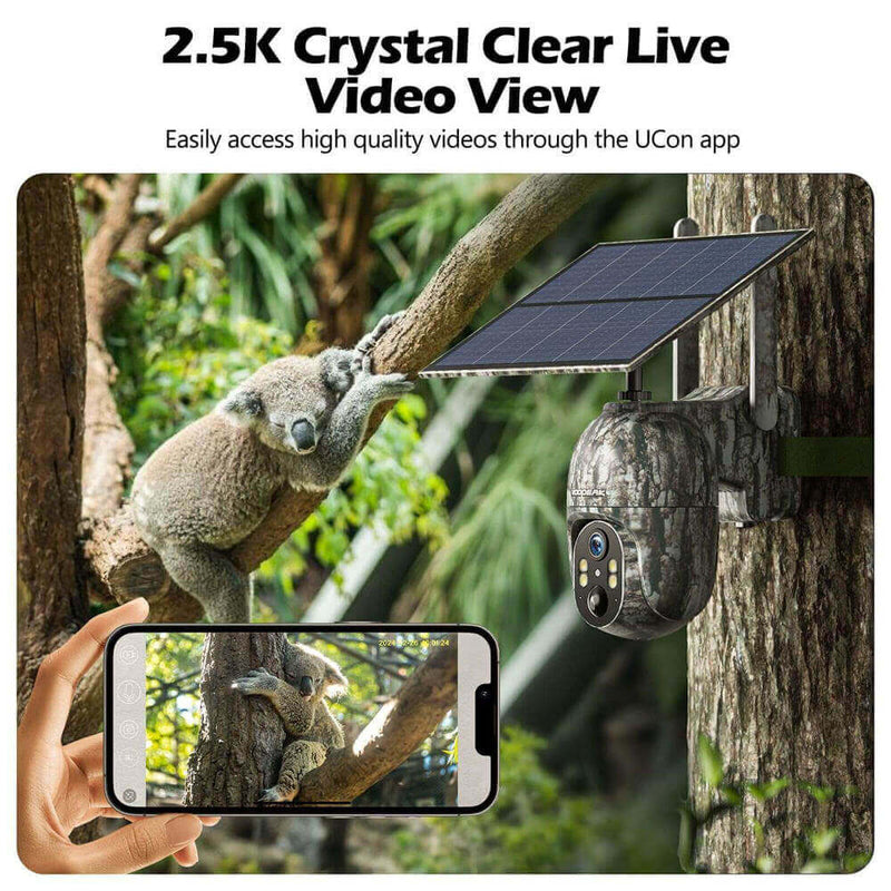 Voopeak 4G LTE Cellular Solar Powered Live View Trail Game Camera