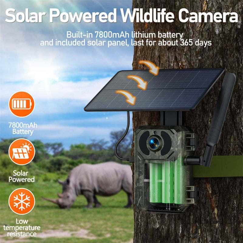 Solar No-Glow Cellular Trail Game Camera | Voopeak