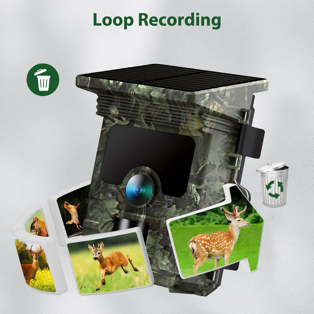 4K 46MP WiFi Bluetooth Solar Wildlife Game Camera