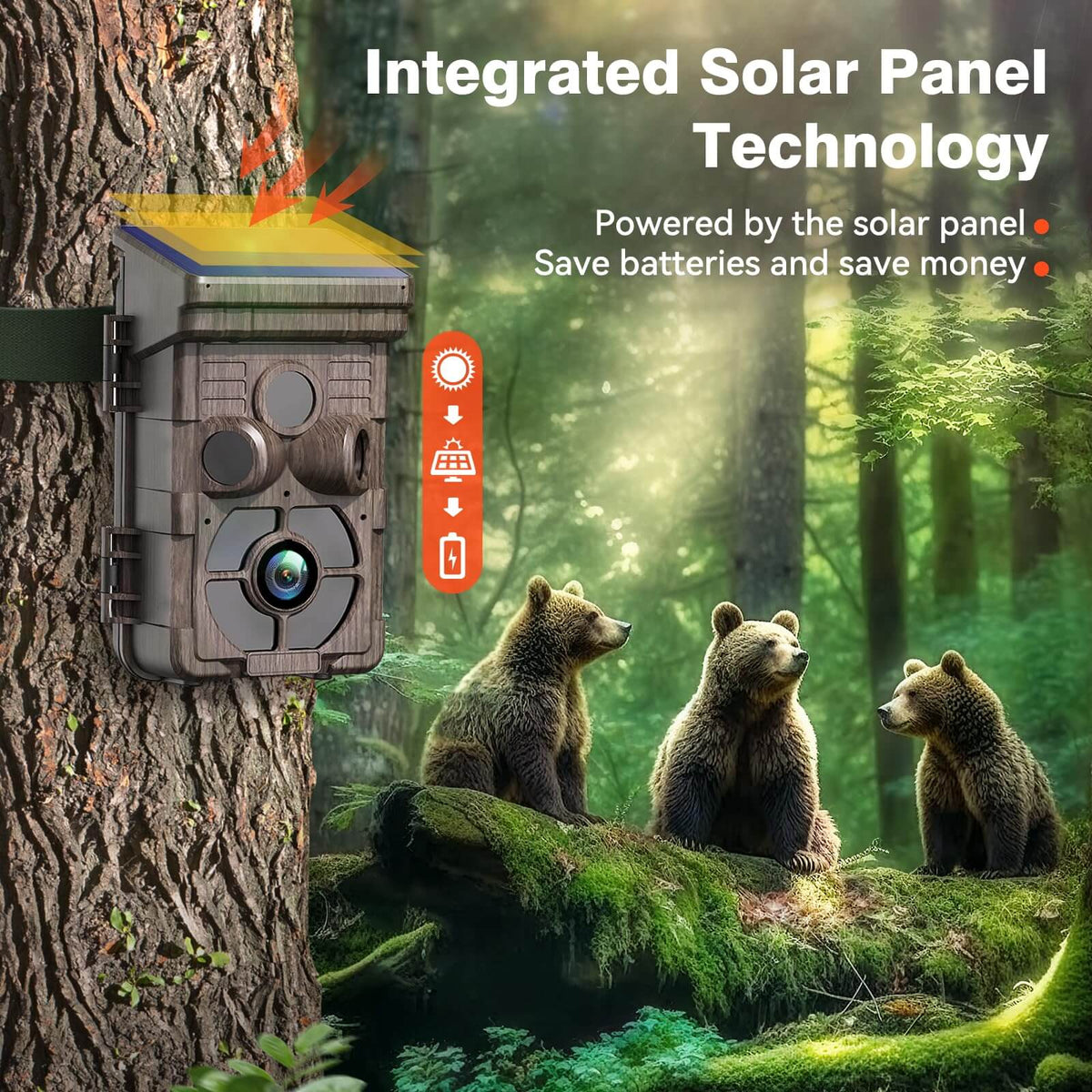 Low Glow Solar Trail Camera - Voopeak