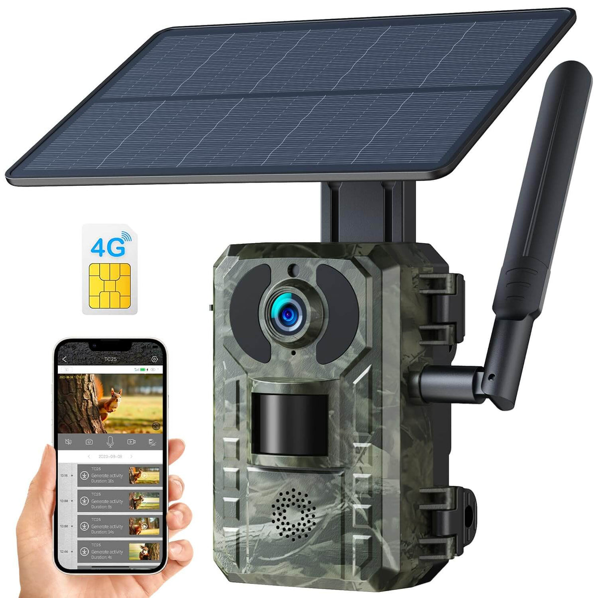 Solar No-Glow Cellular Trail Game Camera | Voopeak