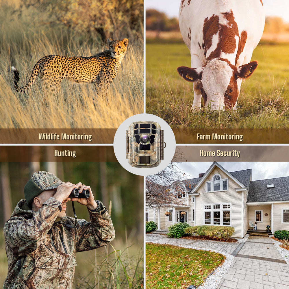 1080P Mini Wildlife Camera with Super Night Vision - Voopeak